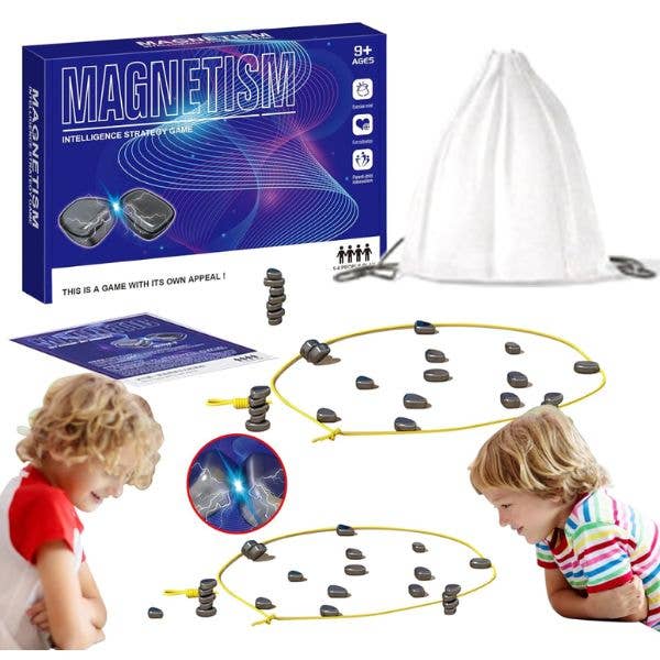 The Magnetism Set - #KJ106 - Intelligent Strategy Game – Brown Toy Box